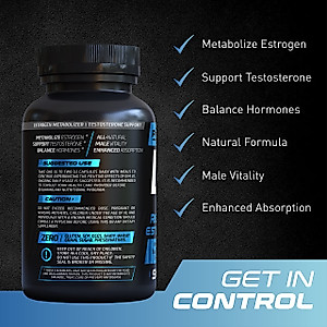 PrimeGENIX DIM 3X 200mg Supplement | Dim Estrogen Blocker for Men & Aromatase Inhibitor | Men’s Hormone Balance & Fitness Booster Supplement | 90 Capsules