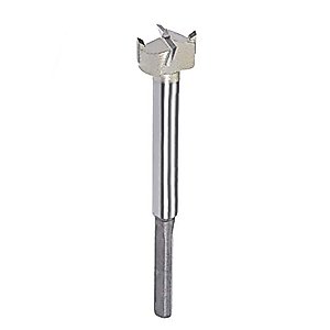 uxcell Forstner Drill Bits 22mm, Tungsten Carbide Wood Hole Saw Auger Opener 120mm Length, Woodworking Hinge Hole Drilling Boring Bit Cutter (Beige, Silver Tone)