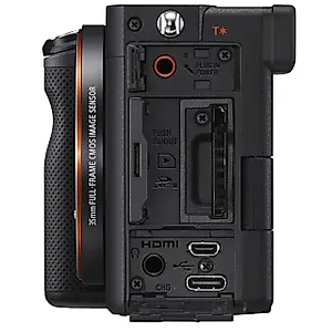 Sony a7C Mirrorless Camera with 28-60mm Lens ILCE7CL/B, 128GB Memory,Microphone, 120LED Video Light, Tripod, Filters, Hood, Grip,Spare Battery & Charger Software Kit -Deluxe Bundle