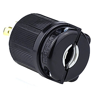 Cllena NEMA L5-30P, 2 Pole 3 Wire, 30 Amp 125 Volt Generator 3 Prong Locking Male Cord Plug