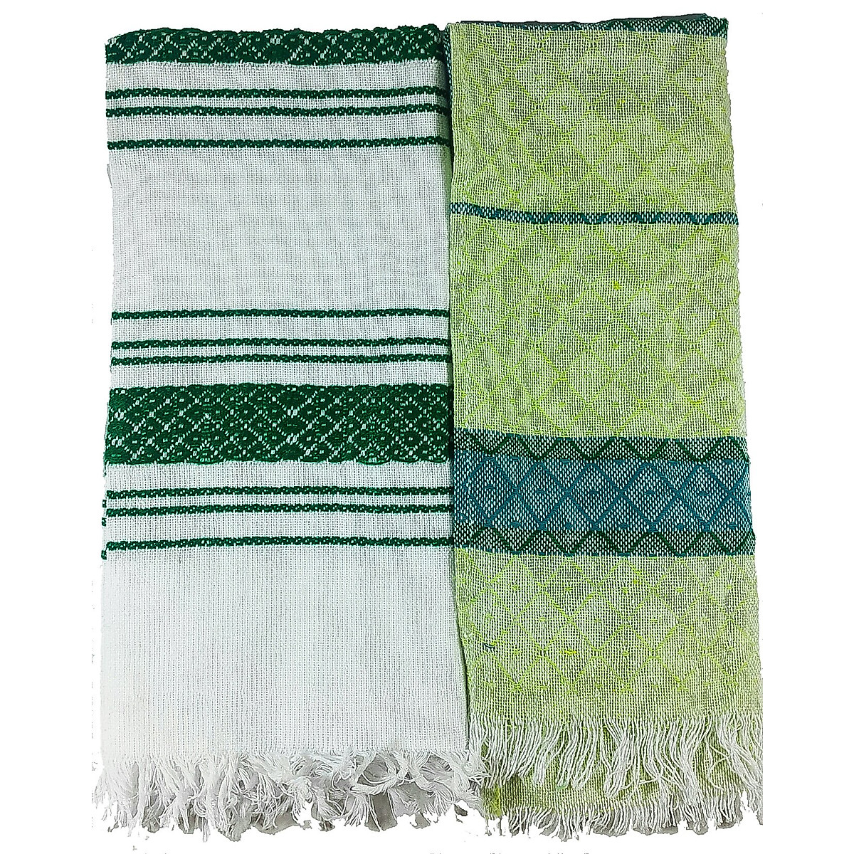 Handwoven Basket & Tortilla Cloths by Jacq & Jürgen - 2 Pack Natural Medium and Large Floral Bundle – 100% Palm Mexican Art