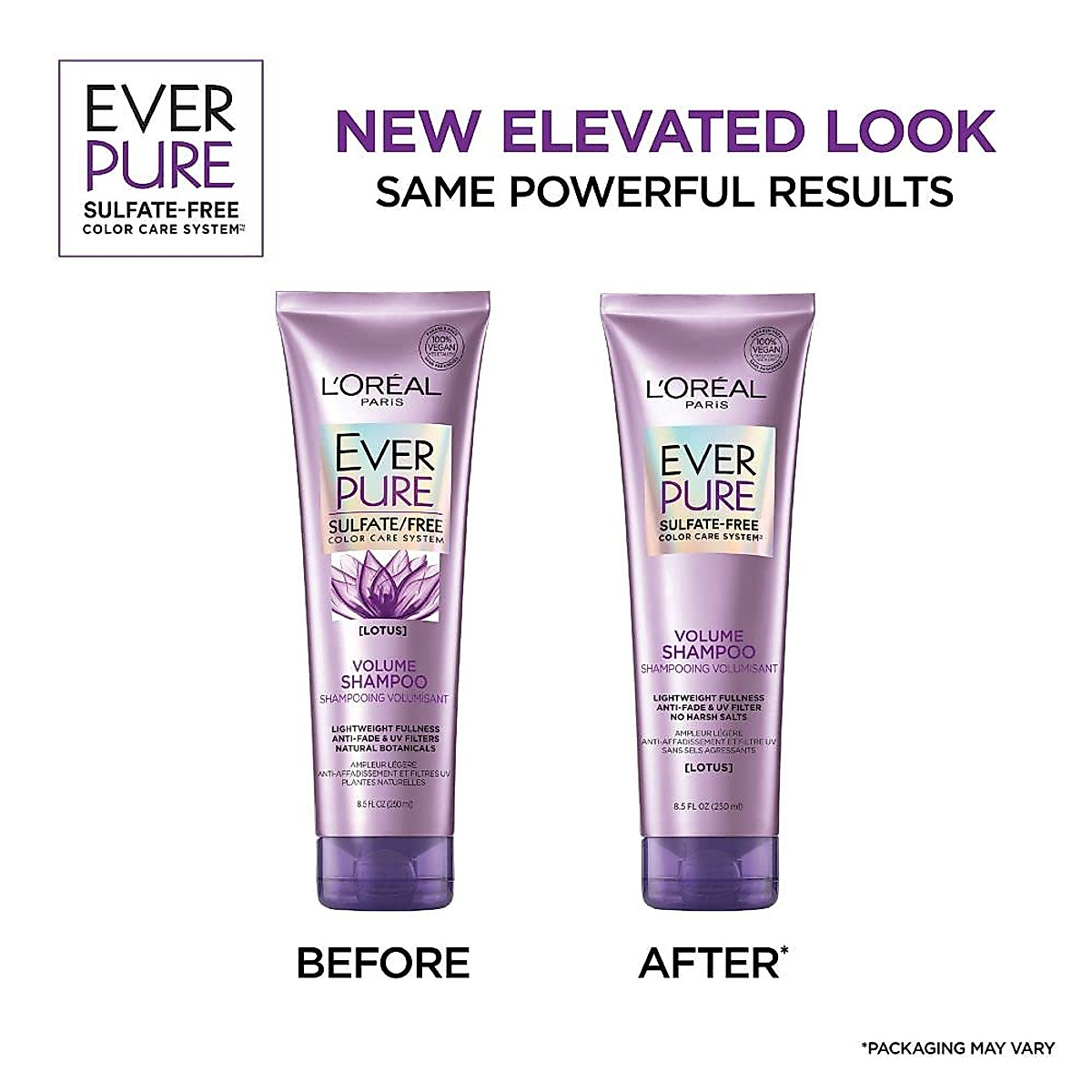 L’Oréal Paris Moisture Sulfate Free Conditioner, Hair Care for Color-Treated Hair with Rosemary Botanicals, EverPure, 8.5 Oz (Packaging May Vary)