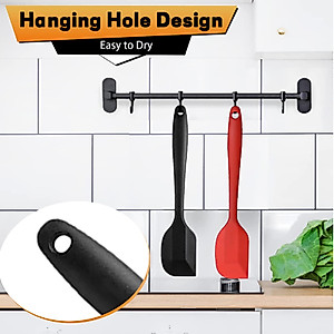 16 Pieces Silicone Spatula, 8.3 inch Small Spatulas Heat-Resistant Non-stick with Stainless Steel Core For Cake Cream Cooking Gadget