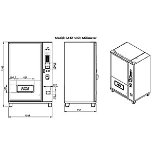 EPEX Combo Vending Machine with Dual Zone Temp Control - Small Snack & Cold Drink