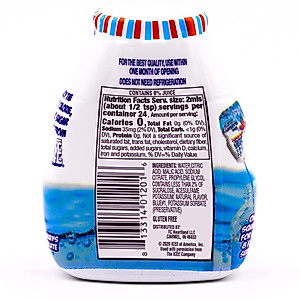 ICEE Zero Calorie Blue Raspberry Liquid Water Enhancer Drink Mix, Natural Flavor Drops, Sugar Free, 1.62 Fl Oz Concentrate (48 Ml) - 4 Pack