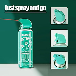iDuster Disposable Compressed Air Duster, Computer Keyboard Cleaner,3 Packs