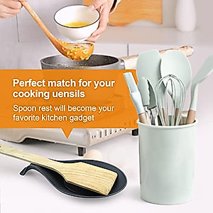 Spoon Rest for Stove Top, 3 Pack Small Silicone Spoon Holder for Kitchen Counter,Coffee Spoon Rest,Heat Resistant Cooking Spoon Holder Perfect Kitchen Gadgets for Kitchen Utensils Spatula,Tongs,Ladles