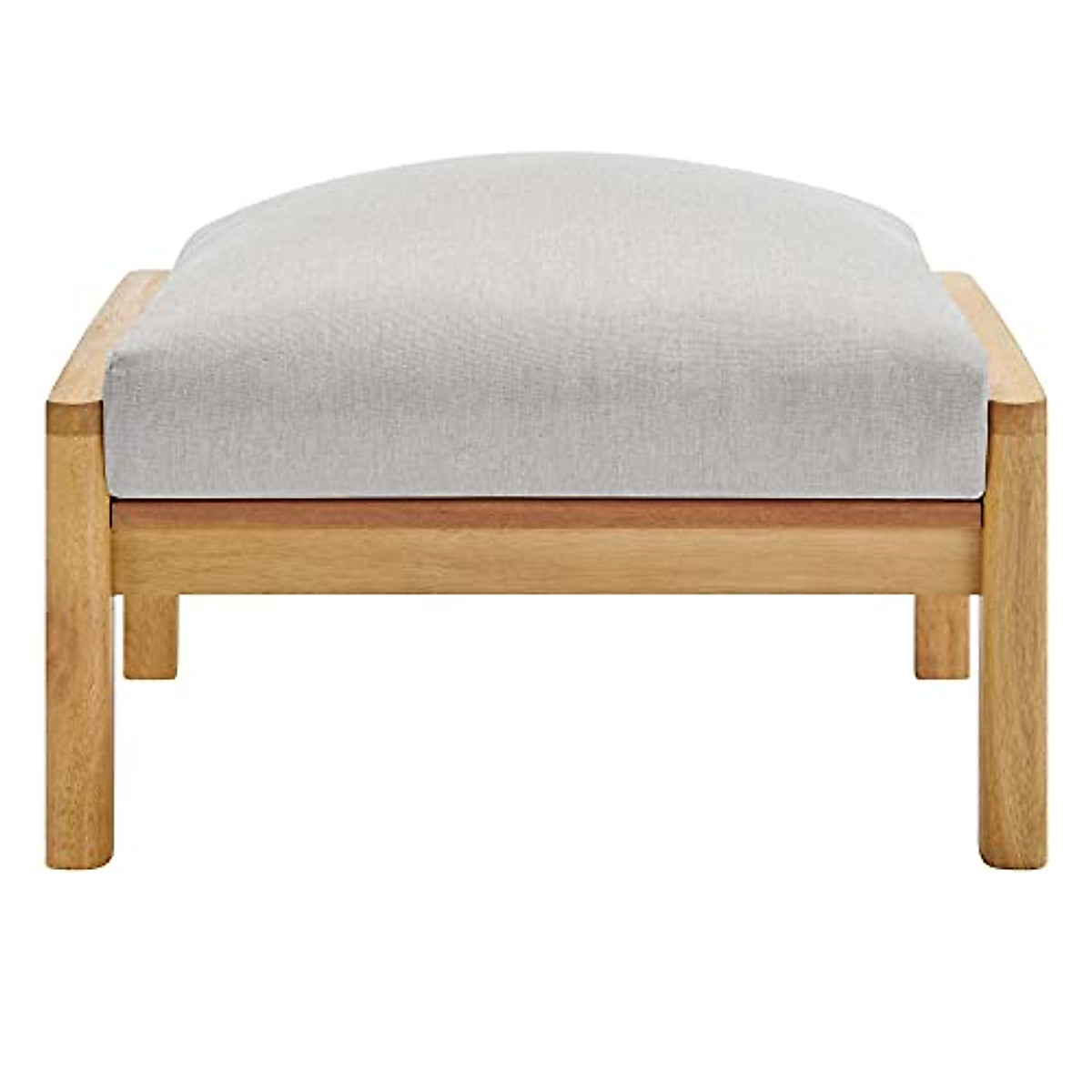 Modway EEI-3701-NAT-LGR Orlean Ottoman, Natural Light Gray