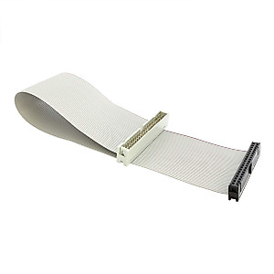 ZRM&E 30cm IDE Female to Male Hard Disk Cable 40 Pins IDE Extension Flexible Flat Cable for 3.5 Inch IDE Interface Hard Drive, 5.25 Inch IDE CD and DVD Compatible