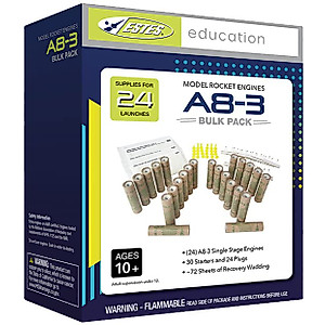 Estes Motor Flight Pack A8-3 24 Motors 1781