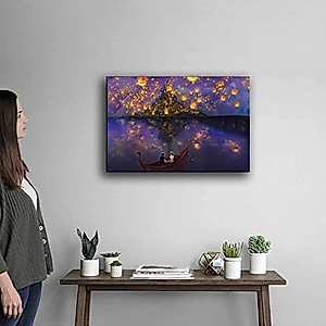 RIP Fairy Tale Castle Canvas Art Poster and Wall Art Picture Print Modern Family Bedroom Decor Posters 08x12inch(20x30cm)