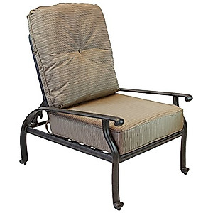 theWorldofpatio Elizabeth Cast Aluminum Powder Coated 9pc Outdoor Patio Sofa Deep Seating Chat Set - Antique Bronze