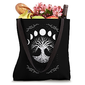 Tree of Life - Celtic Tree of Life Yggdrasil Moon Phases Tote Bag