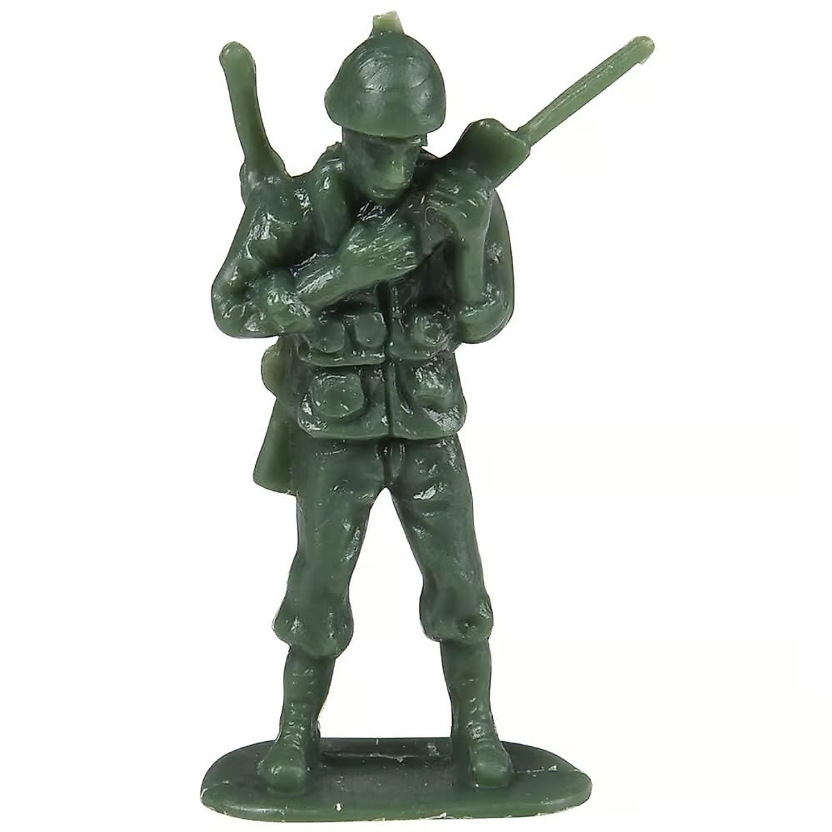 Zugar Land Classic US Army Men (36 Pieces) 2". Plastic. Green Toy Soldiers. Free Standing Designs. Great Party Favor Goodie Bag Filler. (1 Pack of 36 Army Men)