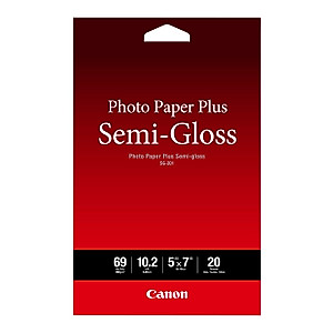 Canon Photo Paper Plus Semi-Gloss 5" x 7" (20 Sheets) (SG-201 5X7)