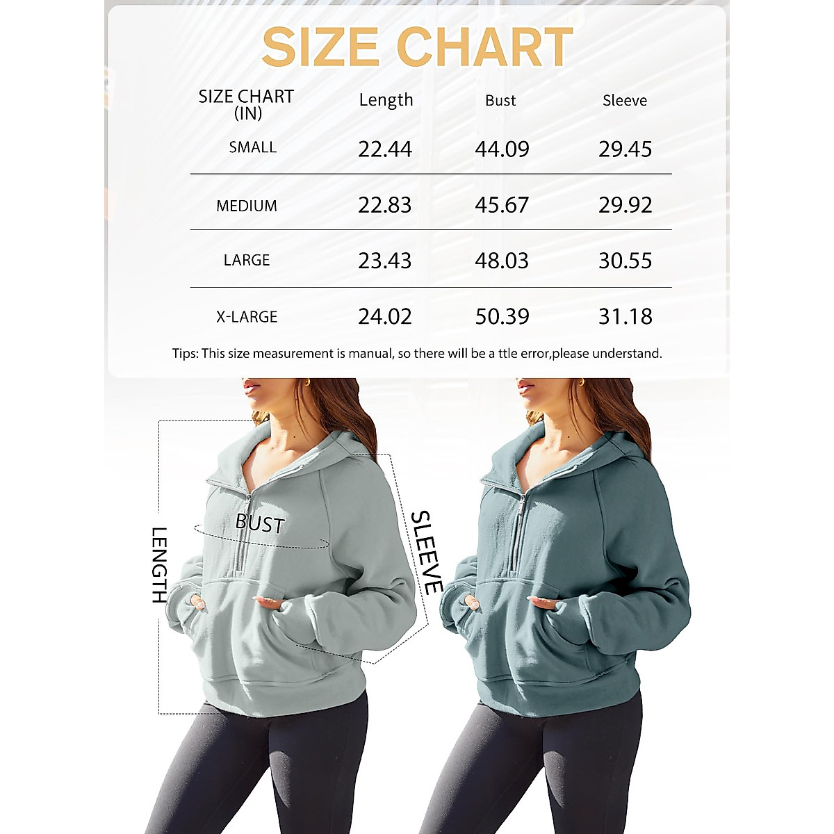 AUTOMET Hoodies Sweatshirts for Women Quarter Half Zip Up Pullover Sweaters Cropped Trendy Fall Outfits Winter Clothes Fashion 2024