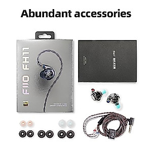FiiO FH11 HiFi 1DD+1BA Hybrid Driver in-Ear IEM Earphone with Detachable 0.78 2Pin Cable HiFi Stereo Wired Earbuds for Musician/Audiophile