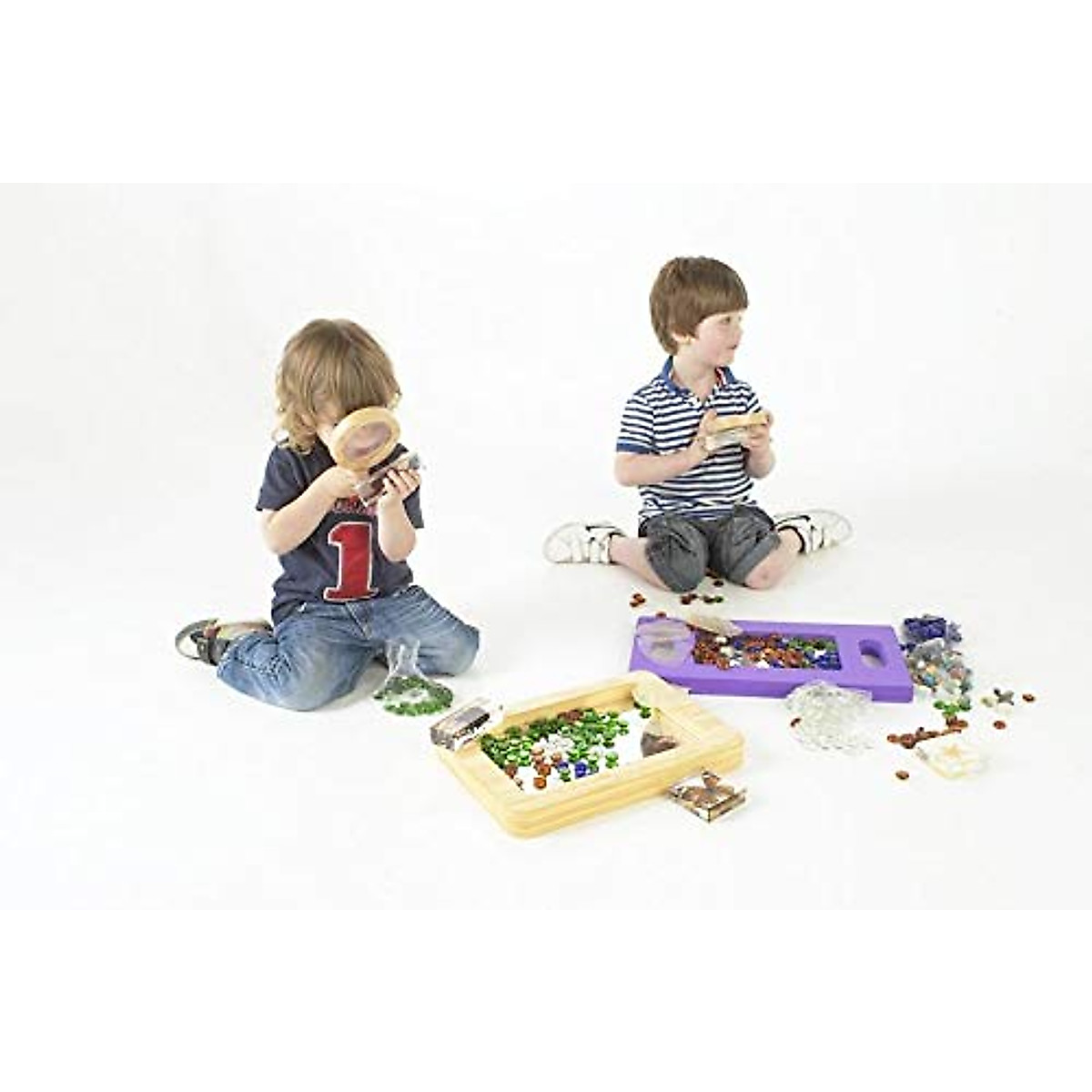 TickiT-72225 Wooden Hand Lens - Magnifying Lens for Toddlers & Children - Wooden Magnifier