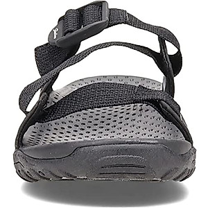 Skechers Women's Reggae-Quick Hello Sport Sandal, Black/Black, 8
