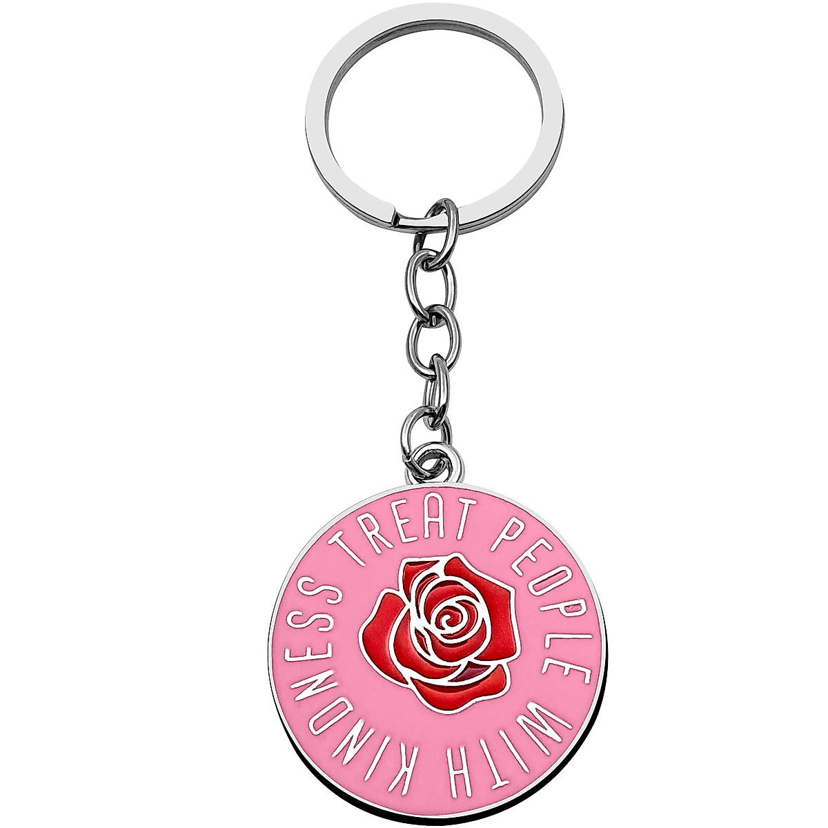 xyqcy One Direction Gift Treat People with Kindness Keychain for Harry Merch Fans Jewelry for Her & Him, Mother Daughter Sisters Friends Friendship, Birthday Valentines Anniversary Christmas