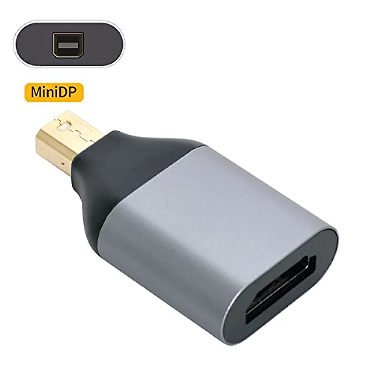 cablecc Mini DisplayPort DP Source to HDMI Sink Displays 4K@60hz Ultra HD Converter Adapter for Laptop Mac
