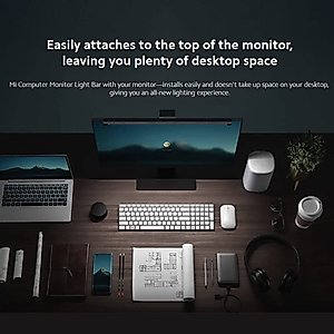 Xiaomi Mi Computer Monitor Light Bar, Screen Light Bar (270 Lumens, Adjustable Colour Temperature 2700-6500K, Colour Rendering Index RA95, No Reflective Glare, Easy Installation, Modern Design) 2022