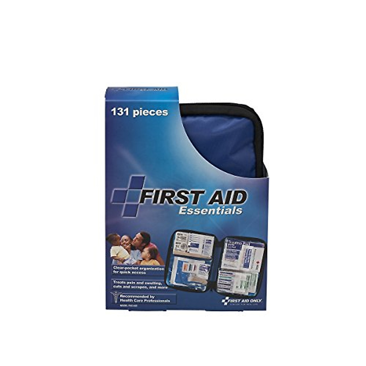 First Aid Only FAO-428 All-Purpose Emergency First Aid Kit for Home, Work, and Travel, 131 Pieces