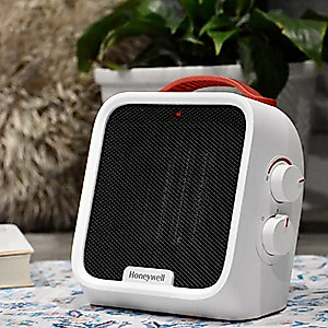 Honeywell UberHeat 5 Ceramic Space Heater for Small Rooms, White