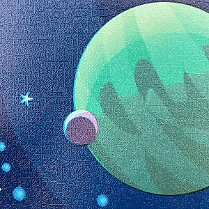 Yifasy Shelf Liner Universe Galaxy Self-Adhesive Drawer Paper Cartoon Wall Decor Kids Room Study Desk 118x17.7 Inch