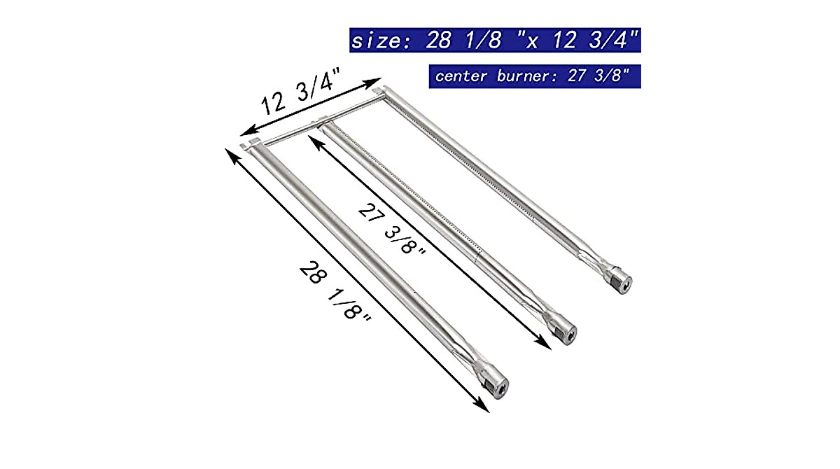 Leship Burner Tube Set Replace for Weber 7508, Genesis Silver B & C ...