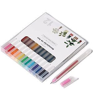 OBE WISEUS Colored Pens for Note Taking,0.38mm Ultra Fine Point 12 Multicolor Pen for Journaling Writing Drawing Coloring Planner Calendar,12 Count