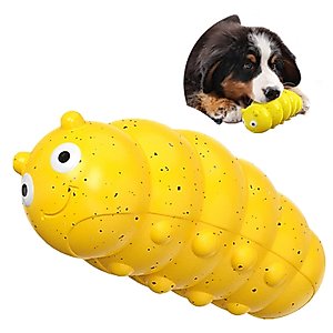 GUIASIPULE Indestructible Dog Toy for Aggressive Chewers, Extremely Tough Dog Toy for Large Breeds, Durable and Tough Latex Toy for Medium/Large Breeds,Gifts for Dogs,Yellow