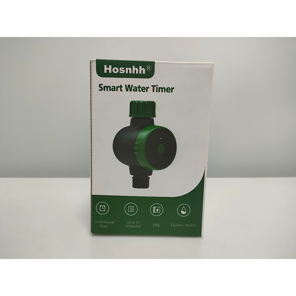 Bluetooth Sprinkler Timer, Single-Outlet Smart Water Timer Green Programmable Hose Timer with 3 Irrigation Mode of Rain Delay/ Manual/Automatic Outdoor Irrigation Timer for Lawn Garden Pool