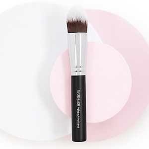 Under Eye Concealer Brush - Beauty Junkees Tapered Kabuki Brush with Soft Synthetic Bristles for Concealing, Blending, Setting, Buffing with Powder, Liquid, Cream Cosmetics, Vegan Makeup Brushes