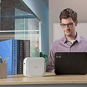 Brother P-Touch TZe-M65 White Print on Matte Clear Label Tape 1.4” (36mm) Wide x 26.2’ (8m) Long