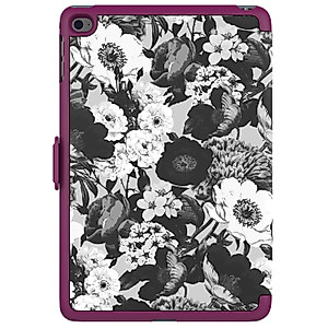 Speck Products StyleFolio Case and Stand for iPad Mini 4, Vintage Bouquet/Nickel Grey/Boysenberry Purple
