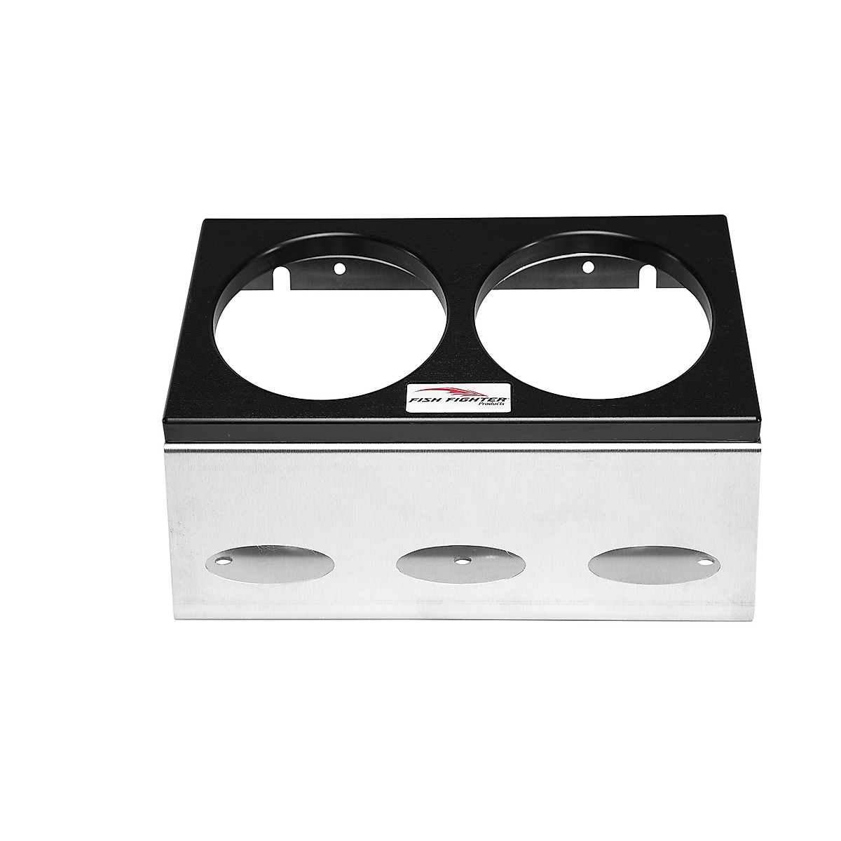 Fish Fighter Camping Propane Tank Holder | Mini Propane Bottle Rack - 2 Bottle Holder | Wall Mounted - Holds Two 16oz Propane Tanks