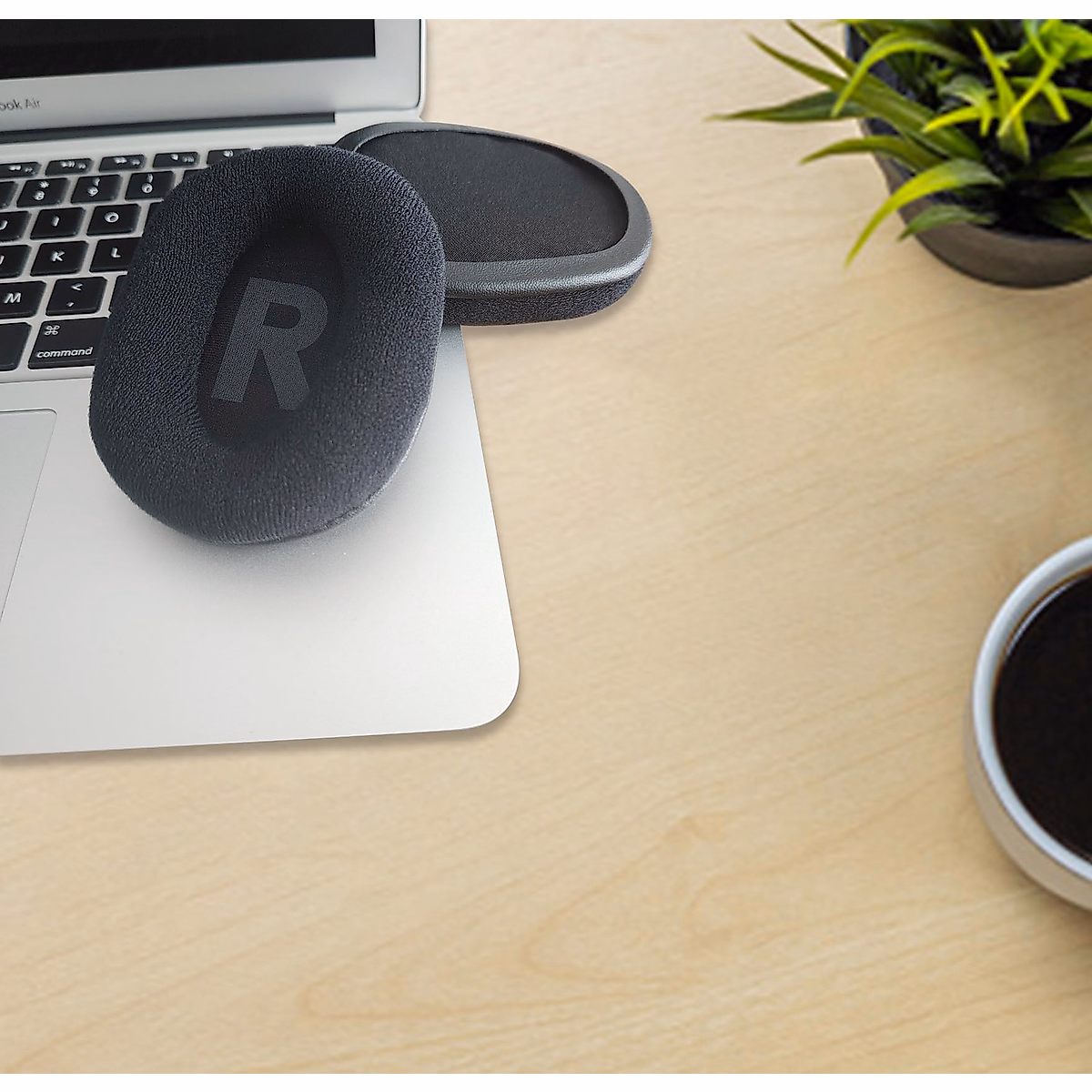 XRHTONG Soft Fabric Replacement Earpads Compatible with Havit H2002D h2002d Headphone Ear Pads Cushion(Soft Fabric/High Density Foam)