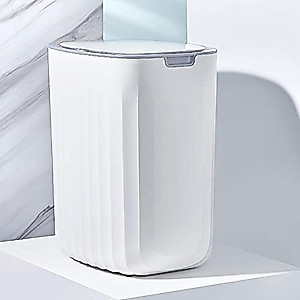 UNNIQ Trash can, Waterproof Sensor Trash Can, Bathroom Trash Bin with Lid, Office Touchless Garbage Can