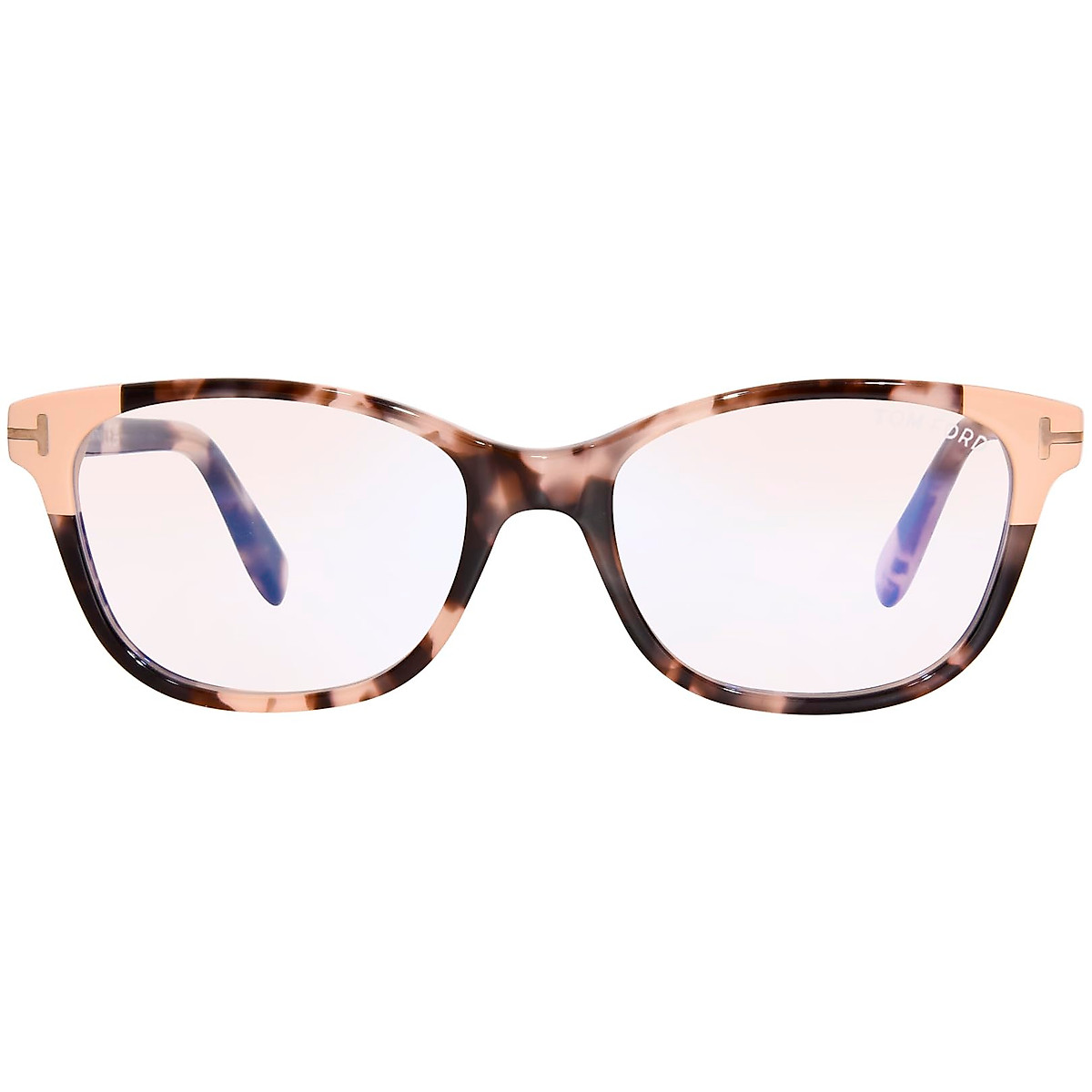 Eyeglasses Tom Ford FT 5638 -B 055 Shiny Vintage Pink Havana, Rose Gold/Blue Bl