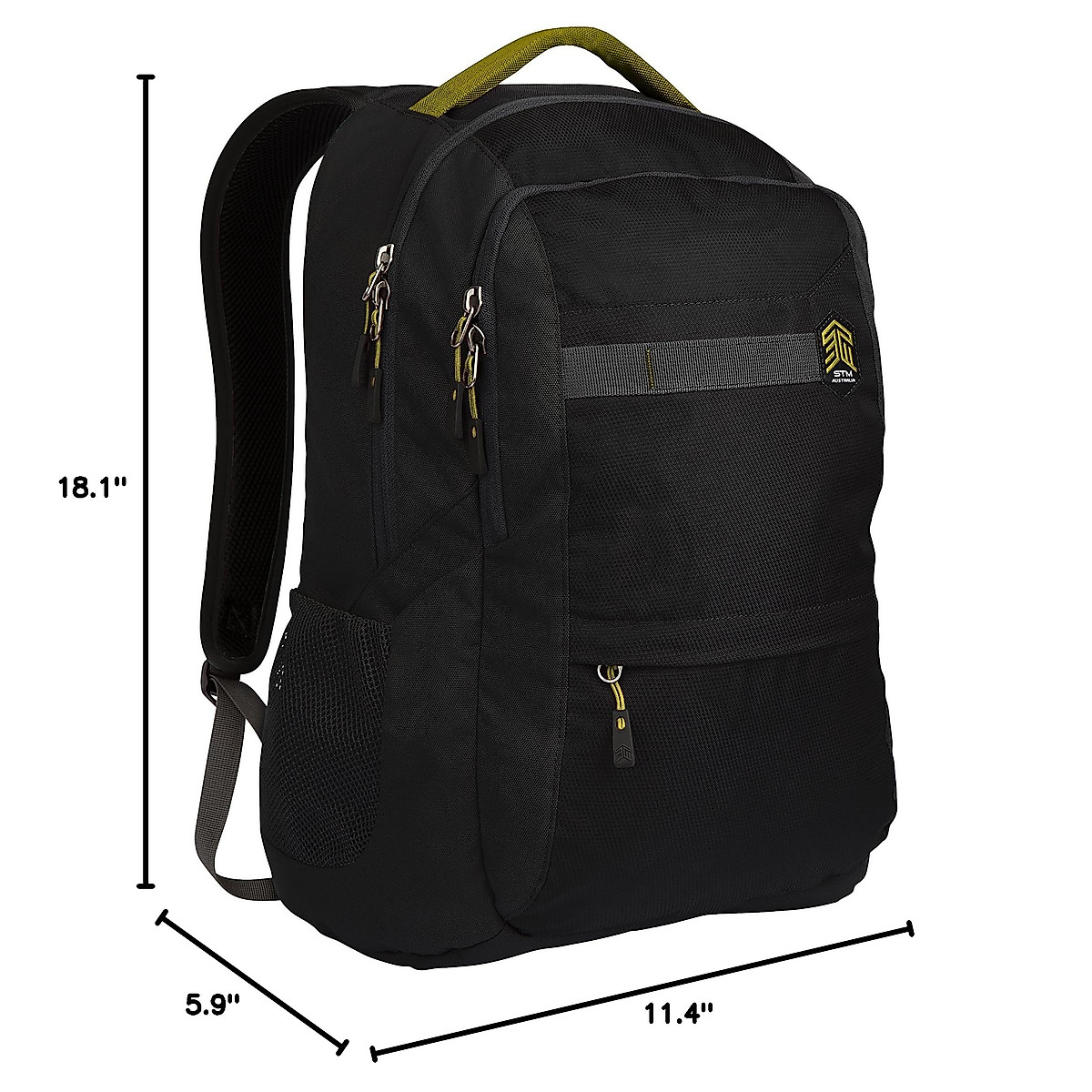 STM Trilogy Backpack for Laptops Up to 15-Inch - Black (stm-111-171P-01)