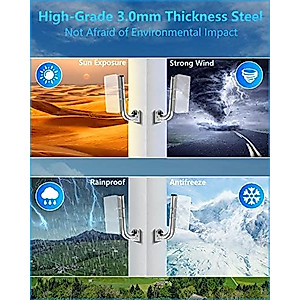 Universal Adjustable TV Antenna Mount 14" Inch Weather Proof J Pole, Wireless Bridge Bracket Mount for Outdoor Point to Point AP Access Point Client Bridge CPE, Antenna Mounting Pole, 1-Pack