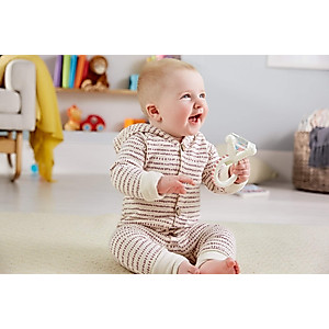 Fisher-Price Rock ‘n Rattle Teether Ring, Baby Rattle and Teething Toy