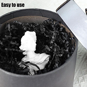 Koogel 1LB Black Shred Paper Fillers, Crinkle Cut Shredded Confetti Stuffing for Basket Filling Halloween Christmas Birthday Graduation Party Gift Box Packaging