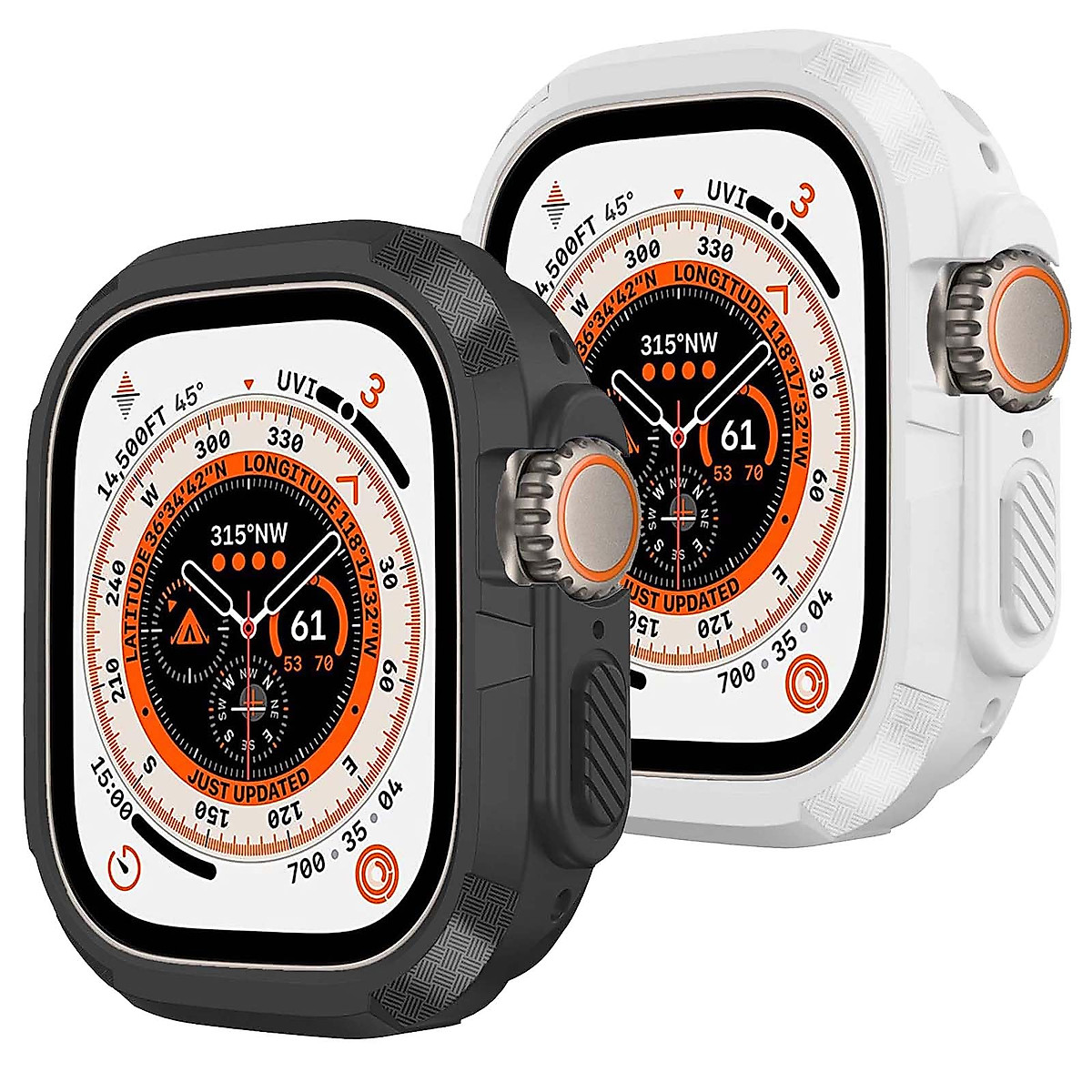 Botomore Compatible with Apple Watch Ultra Case 49mm, [NO Screen Protector] Military Grade Matte Rugged Bumper Shockproof Cover for iWatch