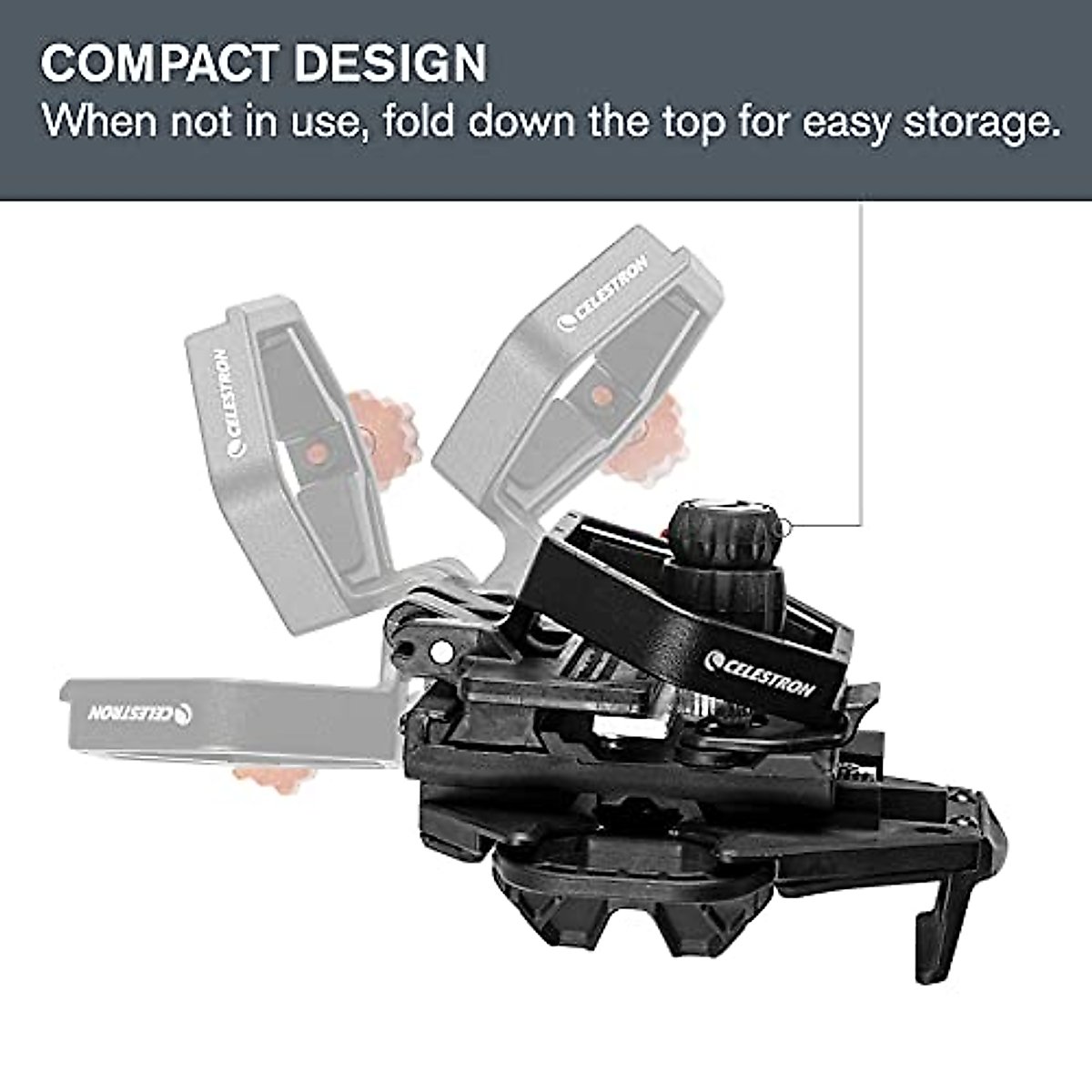 Celestron - NexGO 2-Axis Universal Smartphone Adapter - Digiscoping Smartphone Adapter - Capture Images and Video Through Your Telescope or Spotting Scope