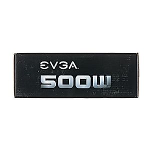 EVGA 500 W1, 80+ WHITE 500W Power Supply( 100-W1-0500-KR)