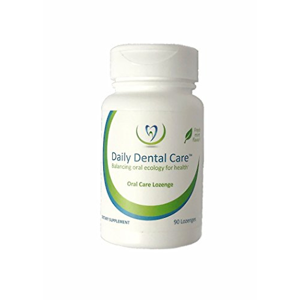 Daily Dental Care Fresh Mint Dental Mints - A Dental prebiotic Smart Mint - superpowering Good Oral Bacteria to Balance The Oral microbiome for Dental Health - 90ct