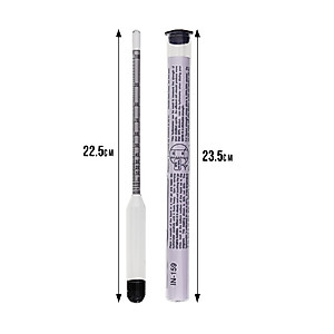 Alcohol Meter Spirit Meter 0-100% Measures Alcohol in Distilled Spirit 23cm