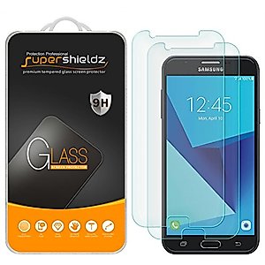Supershieldz (2 Pack) Designed for Samsung Galaxy J7 (2017) Tempered Glass Screen Protector, 0.33mm, Anti Scratch, Bubble Free